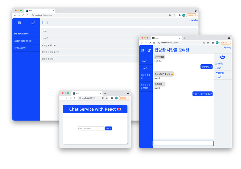 GitHub - camiyoung/chat-with-react: react, socket.io를 활용한 실시간 채팅 웹 애플리케이션