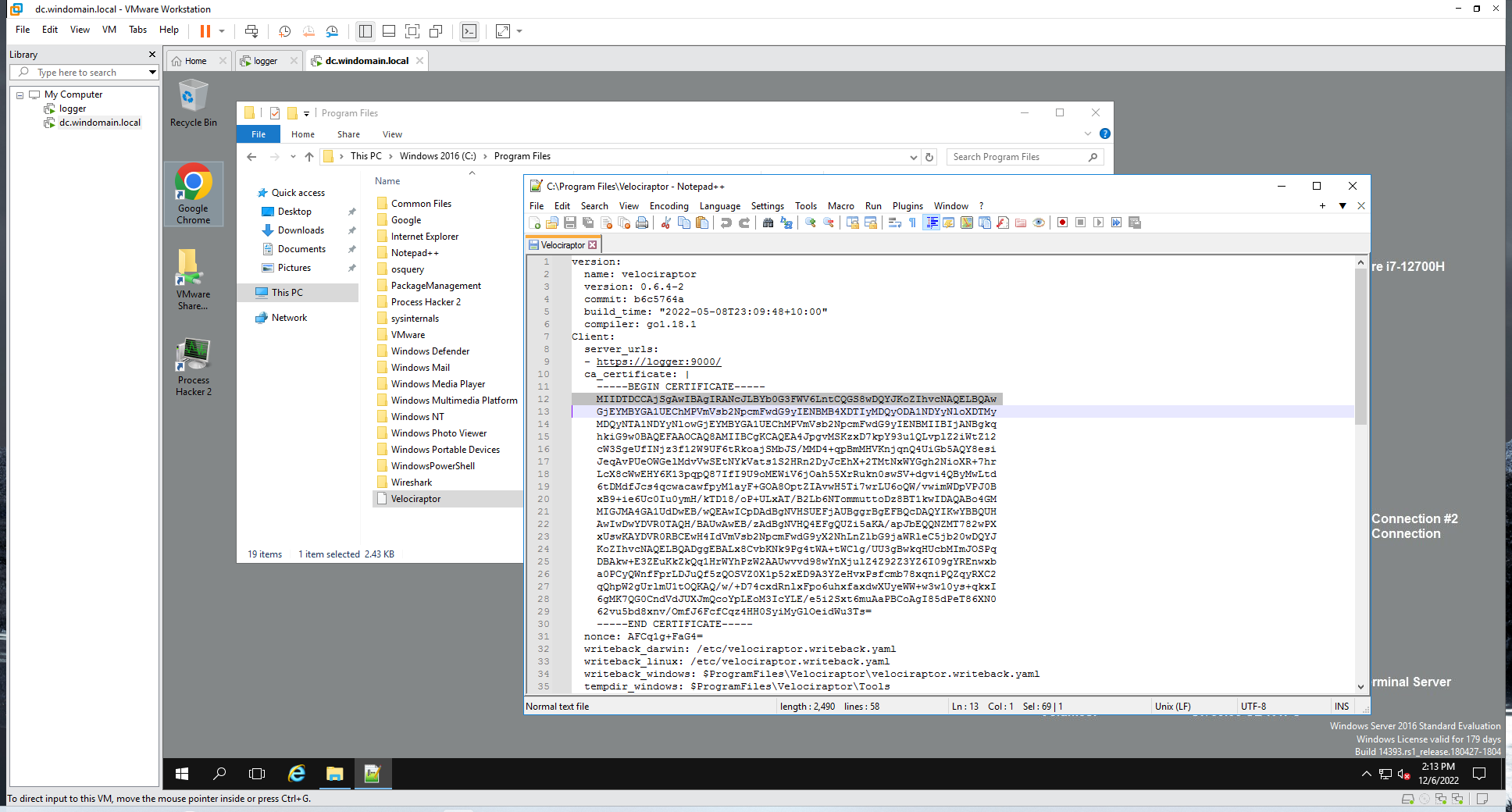 Velociraptor fails install on dc and wef · Issue #869 · clong/DetectionLab · GitHub