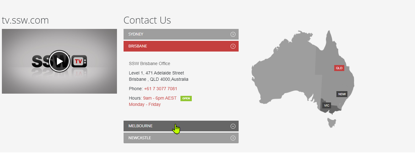 About Us Map - Add state names · Issue #109 · SSWConsulting/SSW.Website · GitHub