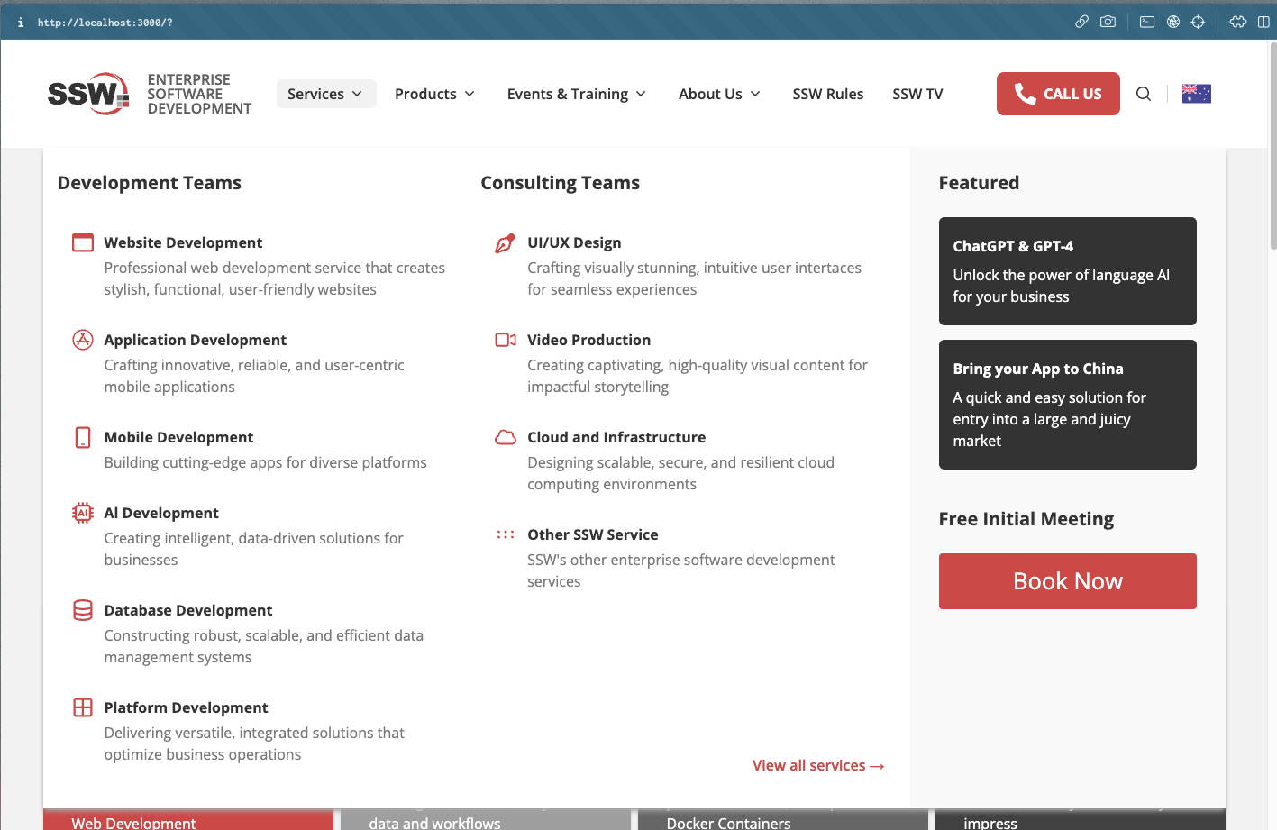 ♻️ Megamenu | Replace with a good menu · Issue #65 · SSWConsulting/SSW.Website · GitHub