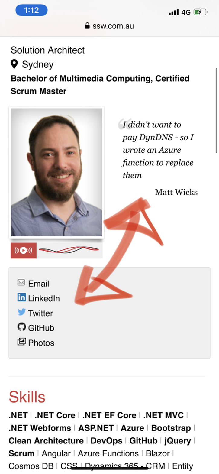 Profile - responsive css - layout · Issue #261 · SSWConsulting/SSW.People · GitHub