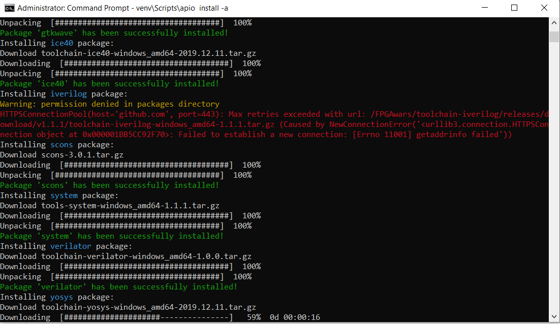 Can not install Tollchain on Win 10 devices · Issue #462 · FPGAwars/icestudio · GitHub