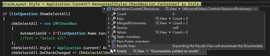 Application.Current.Resources no keys available · Issue #7585 · dotnet ...