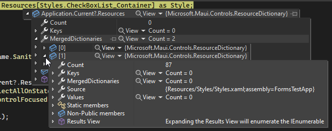 Application.Current.Resources no keys available · Issue #7585 · dotnet ...