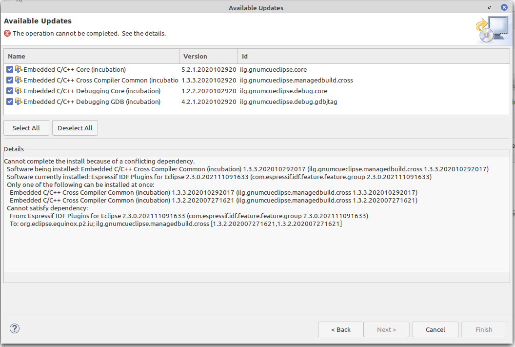 Cannot install idf-eclipse-plugin on 2021-09 version of Eclipse IDE (IEP-533) · Issue #363 ...