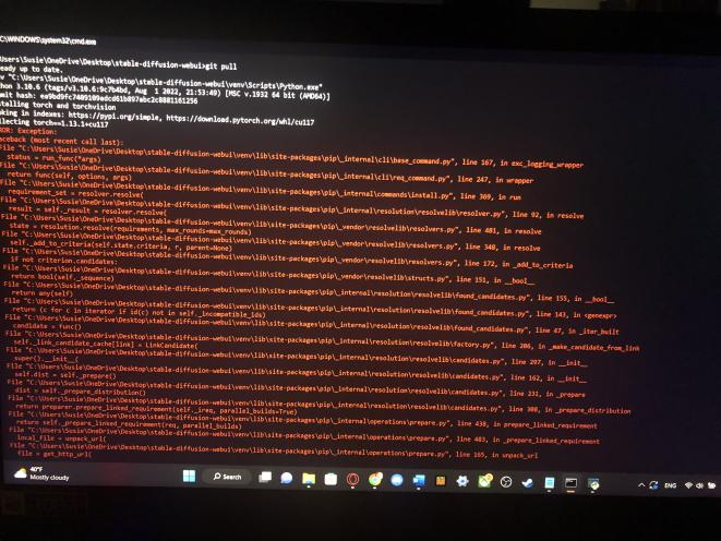 I NEED HELP. IVE DOWNLOADED PYTHON 3.10.6 AND FOLLOWED THE GUIDE AND THIS KEEPS POPPING UP ...