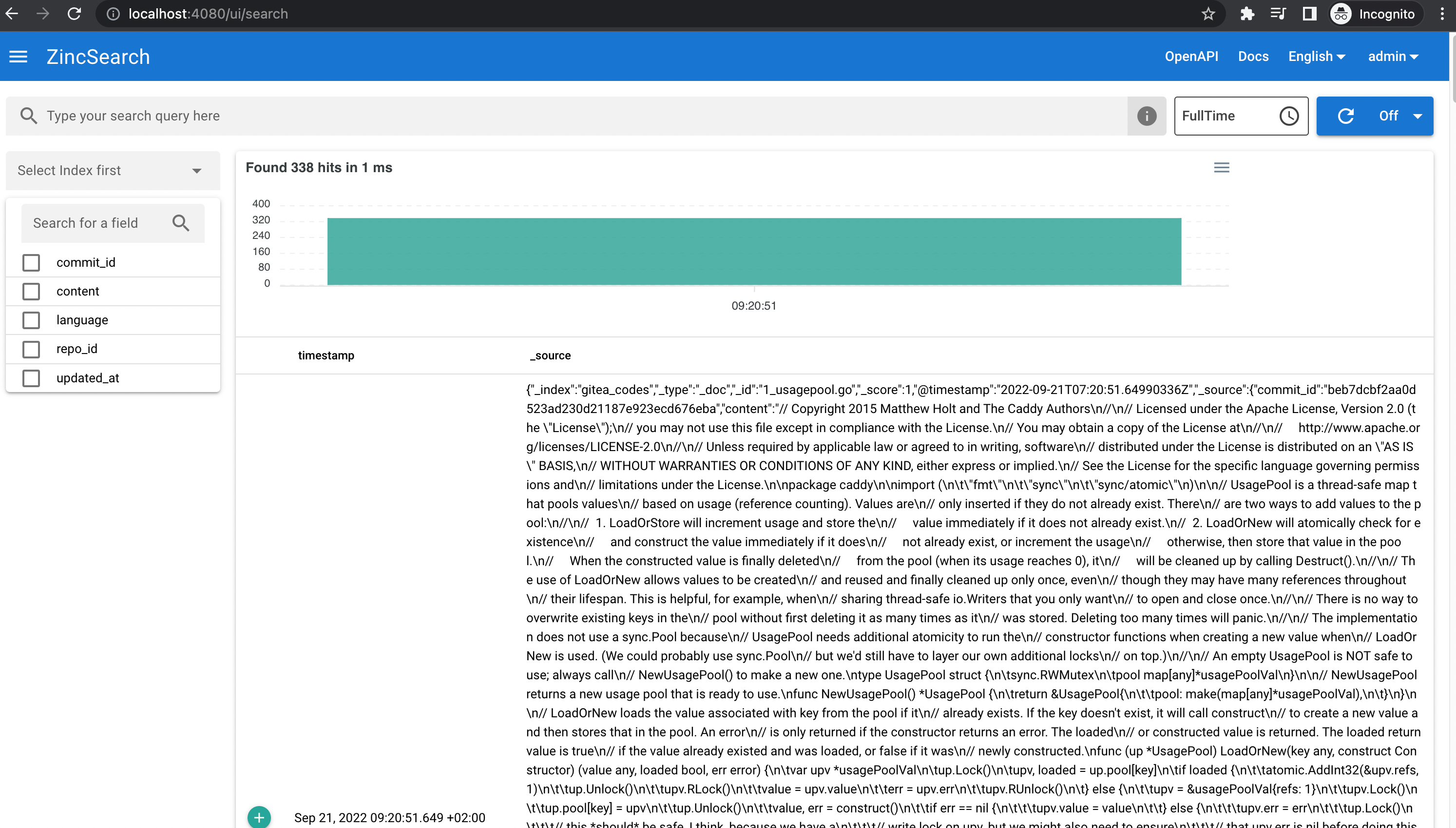 Gitea can not connect to zinc · Issue #538 · zincsearch/zincsearch · GitHub