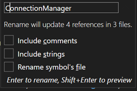 Inline rename UI navigation from keyboard bugs · Issue #64544 · dotnet/roslyn · GitHub