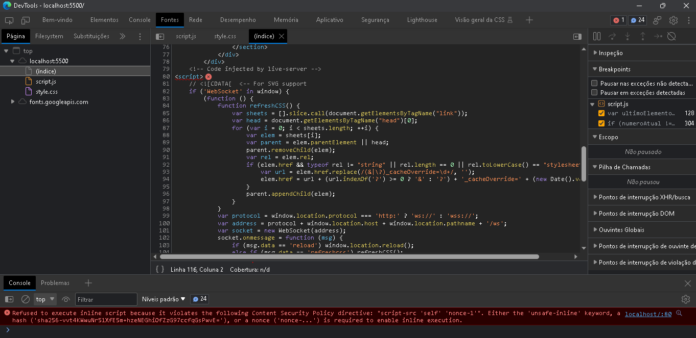 [SRI Issue] - Missing integrity of inline injected script. · Issue #58 · ritwickdey/vscode-live ...