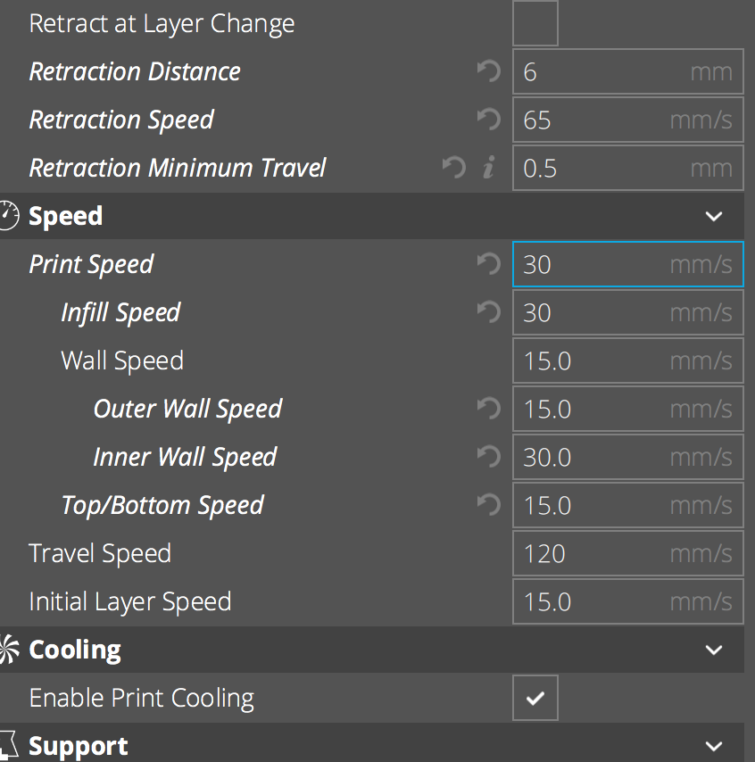 Printing Speeds · Issue 2473 · Ultimakercura · Github