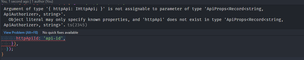 Using existing HttpApi from advanced examples doesn't work · Issue #2695 · sst/sst · GitHub