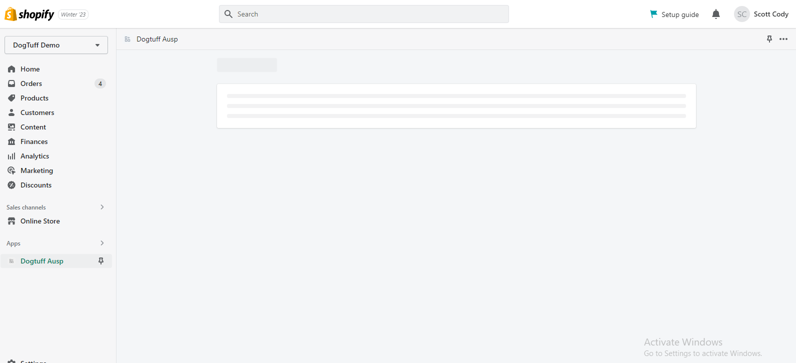 App Dashboard did not load on Shopify store. · Issue #107 · Kyon147/laravel-shopify · GitHub