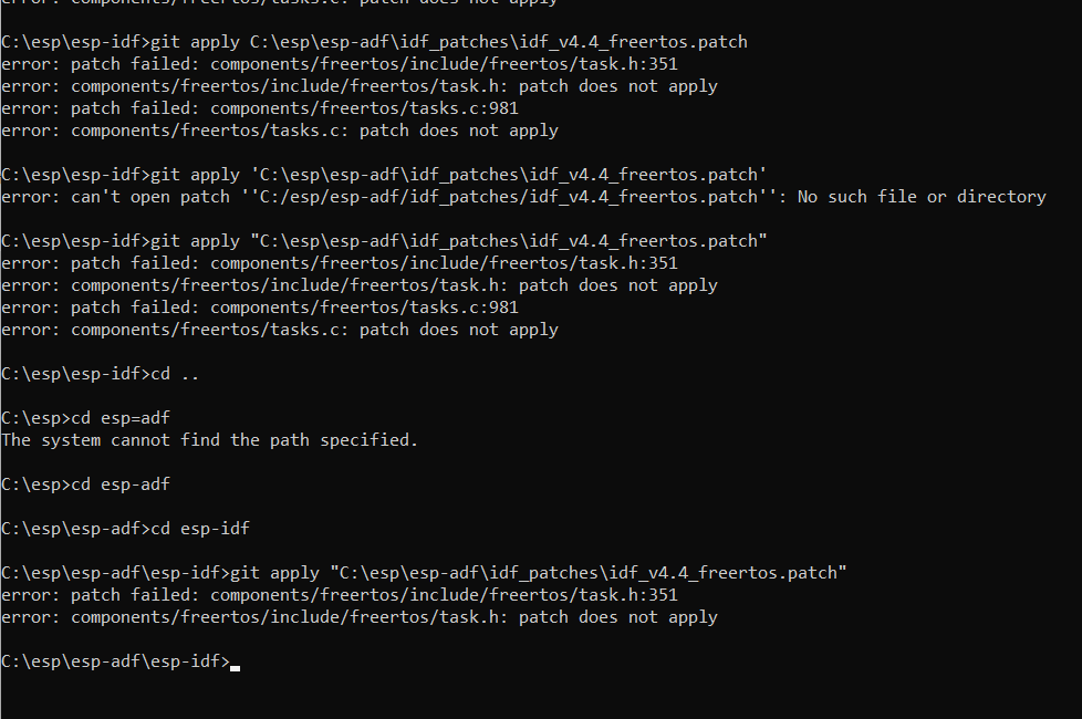 error: patch failed: (AUD-2034) · Issue #417 · espressif/esp-adf · GitHub