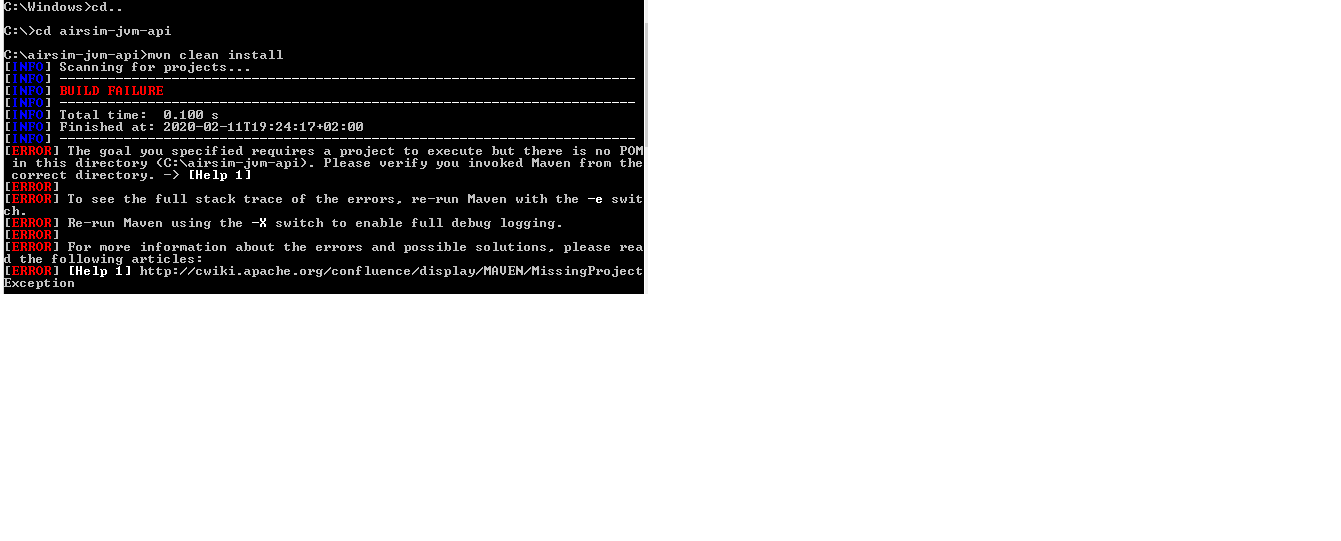 Missing Pomxml · Issue 2414 · Microsoftairsim · Github