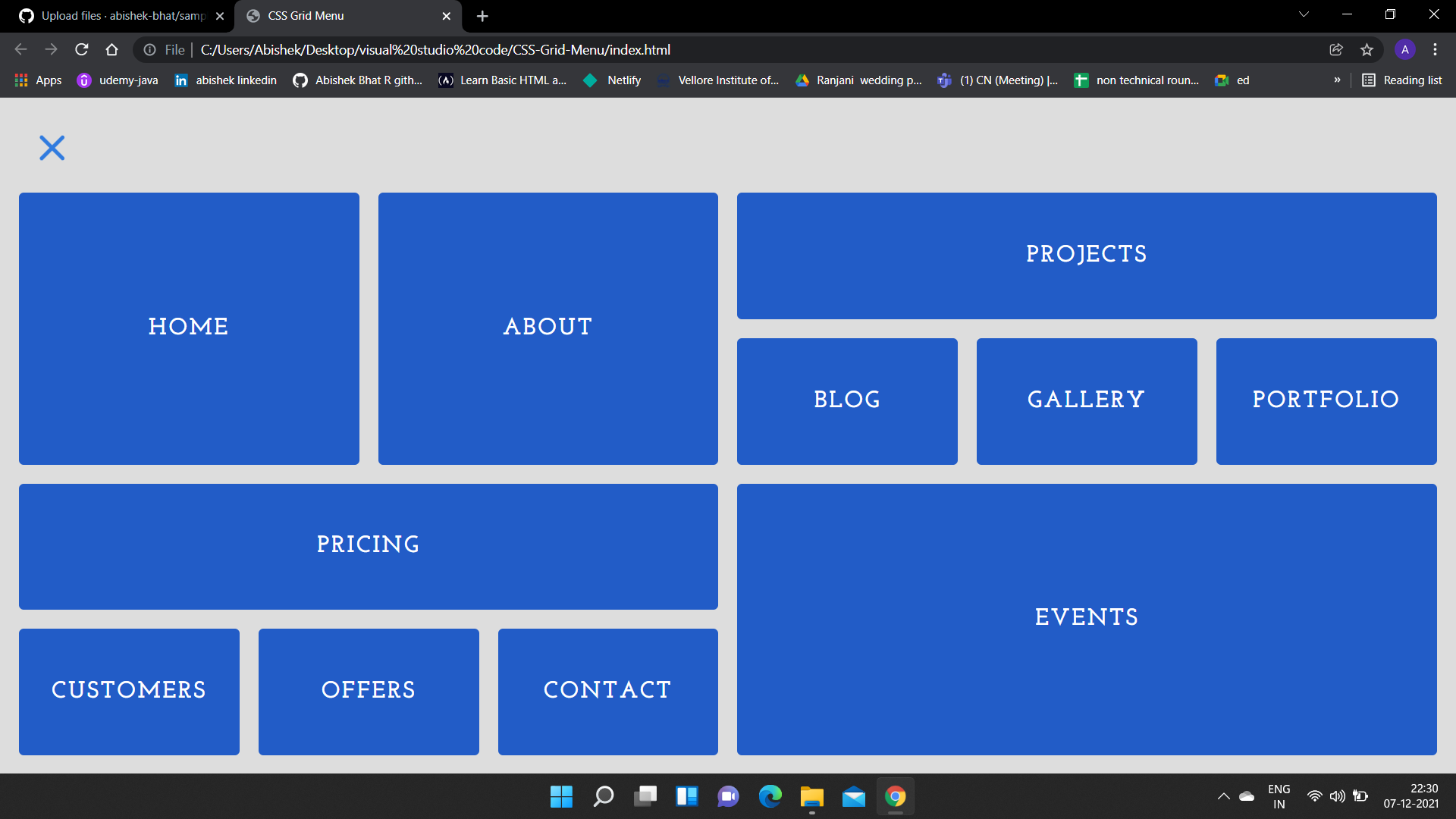 GitHub - abishek-bhat/sample-grid-view
