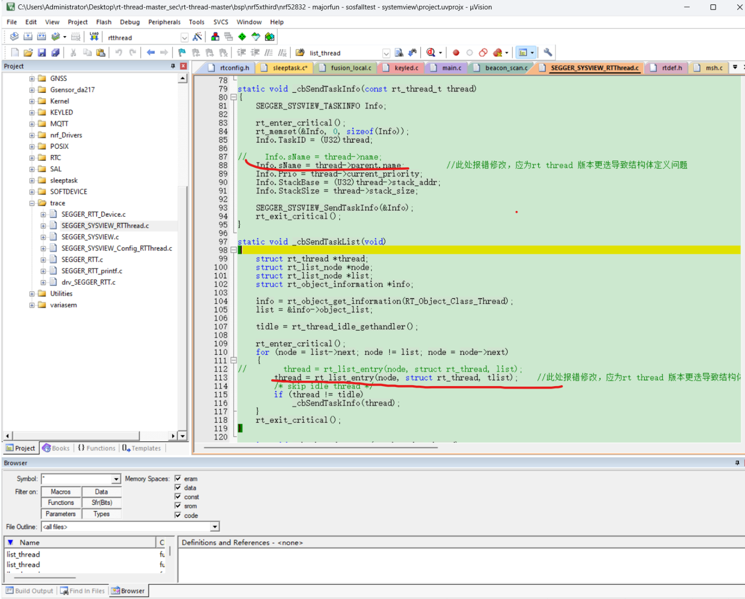 system view 线程名称显示不正常 · Issue #6 · RT-Thread-packages/SEGGER_SystemView · GitHub