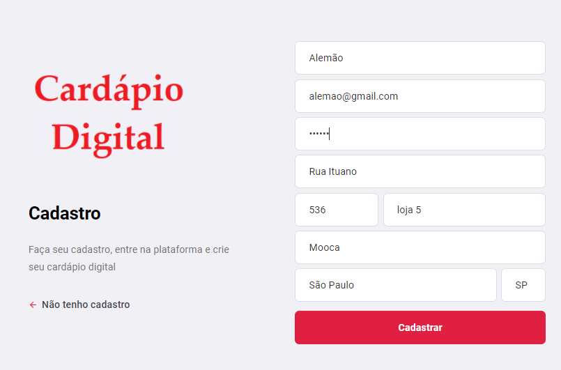 GitHub - WolfMagal/cardapio-digital-react