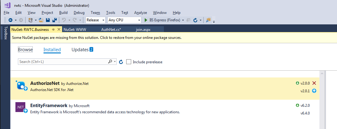 Environment does not contain a definition for 'Environment' · Issue #233 · AuthorizeNet/sdk ...