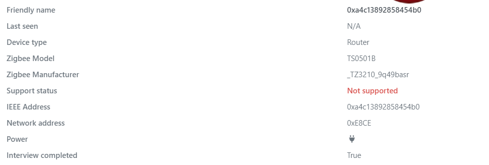 TS0501B TuYa support · Issue #9192 · Koenkk/zigbee2mqtt · GitHub