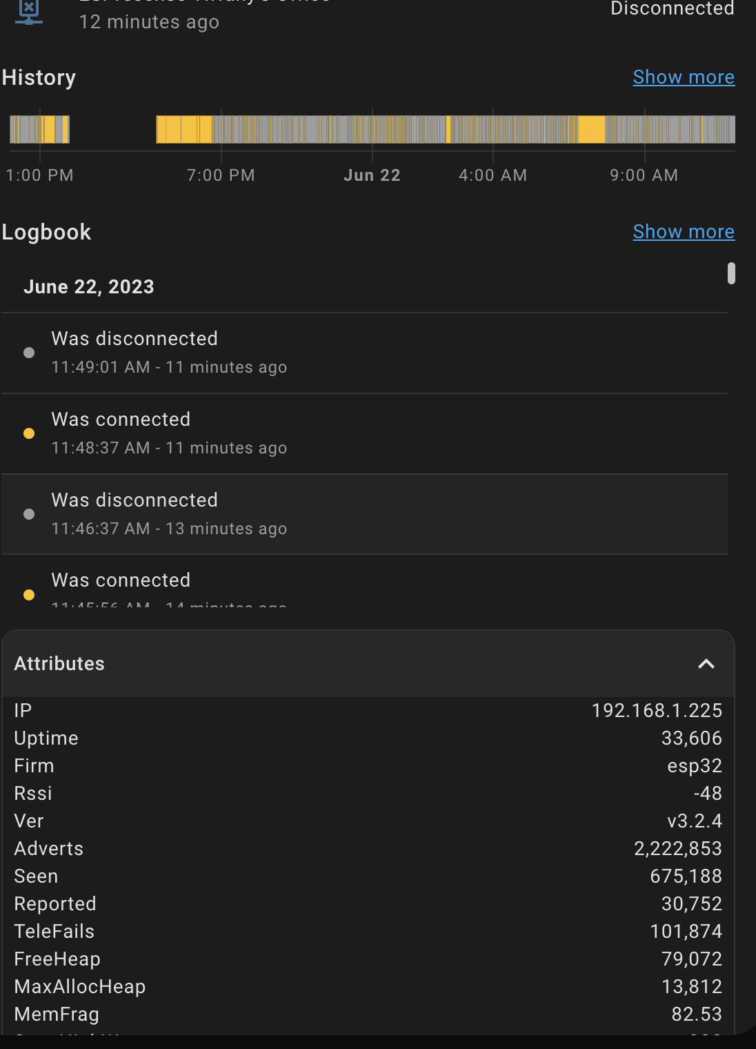 Constant Disconnects · ESPresense ESPresense · Discussion #939 · GitHub
