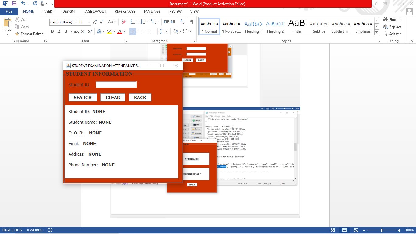GitHub - Linet-Thuo/Biometric-Examination-Attenance-System: Using Java and MYSQL.