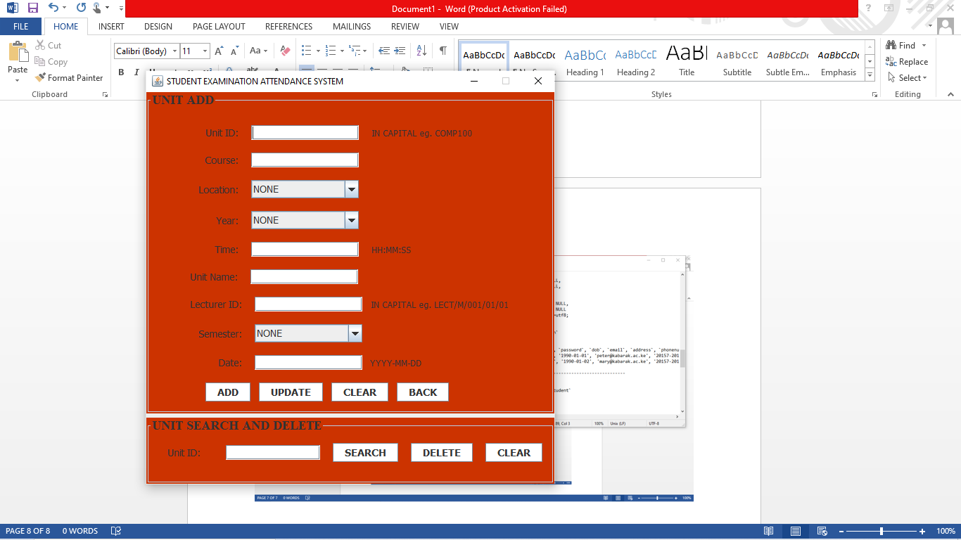GitHub - Linet-Thuo/Biometric-Examination-Attenance-System: Using Java and MYSQL.