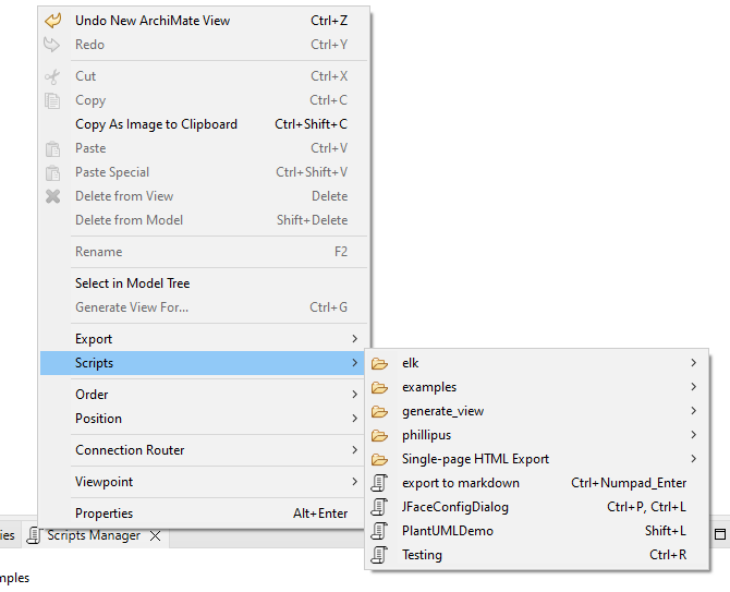 Idea - associate a jArchi script to a shortcut key · Issue #62 · archimatetool/archi-scripting ...
