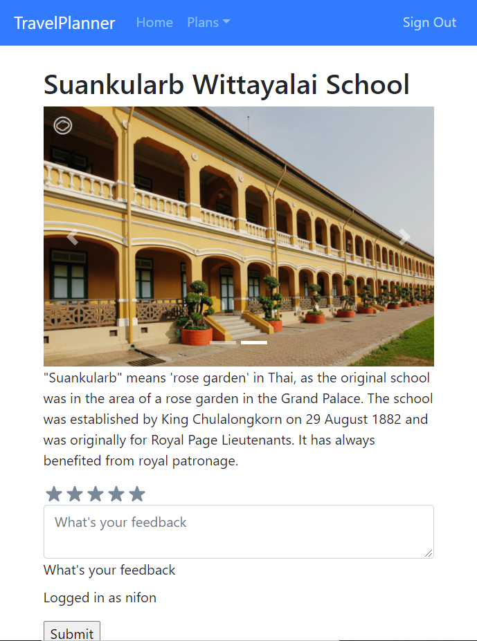 GitHub - shane53386/Travel-Planner: Website for helping user to plan ...