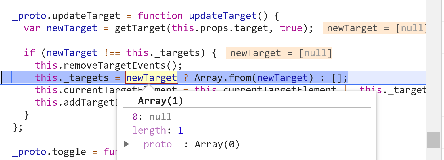 the targets prop passed to child component is undefined · Issue #1686 ...