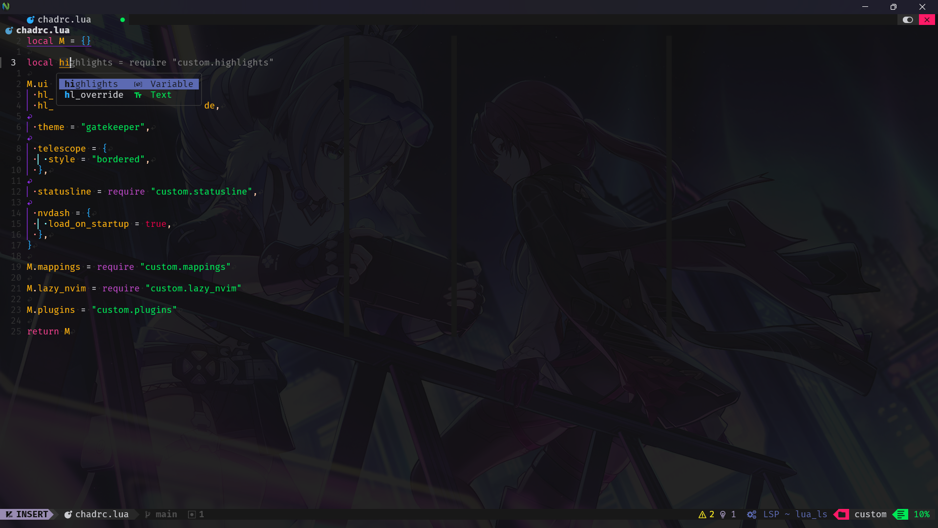 GitHub - DuongHieu0712z/nvchad-config