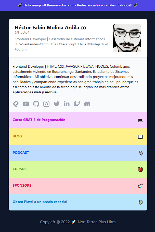 GitHub - H3cto4/hectorForDev: Mi Landin Page