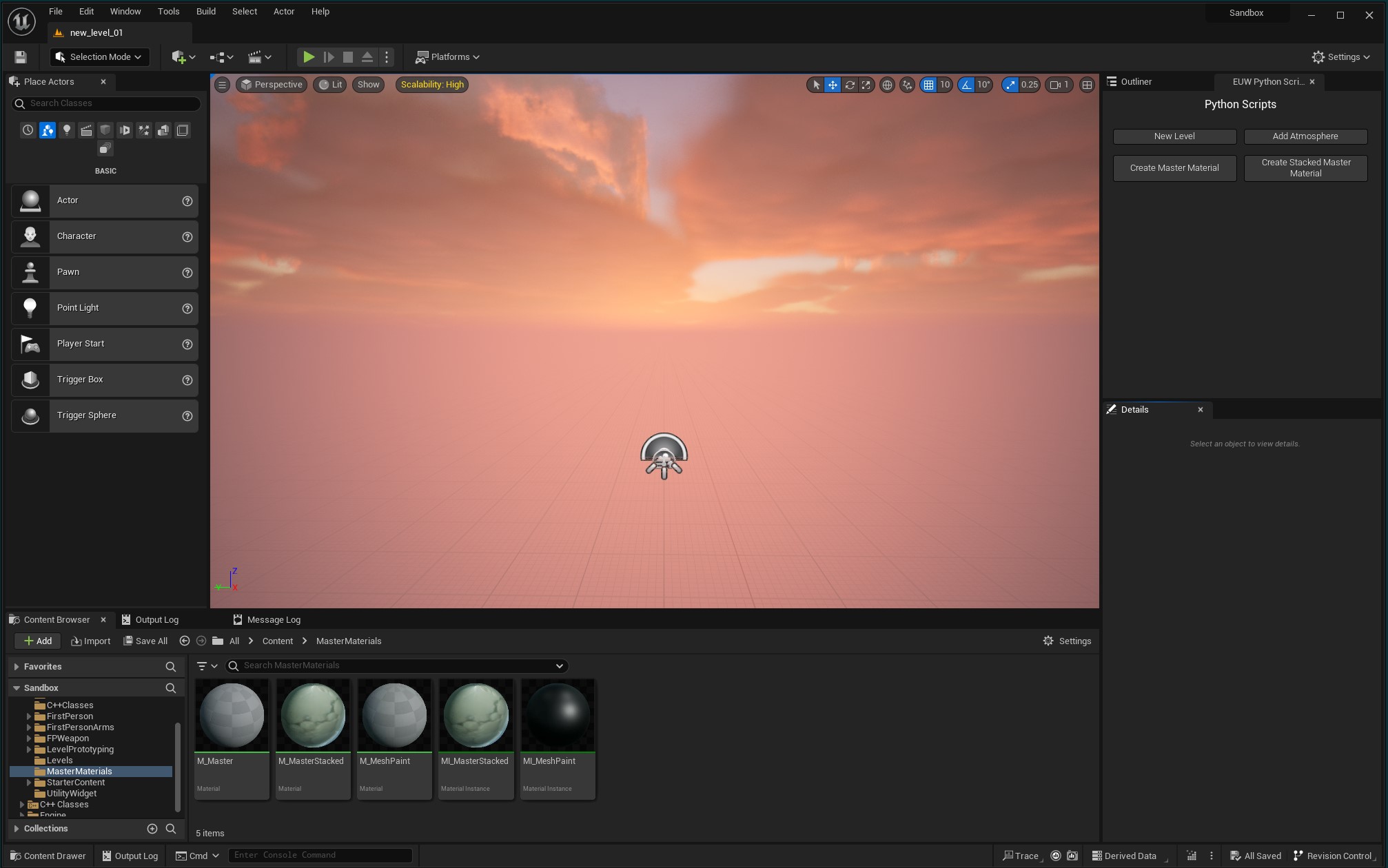 GitHub - ncab/UE-work-examples: Sandbox C++ and Python projects