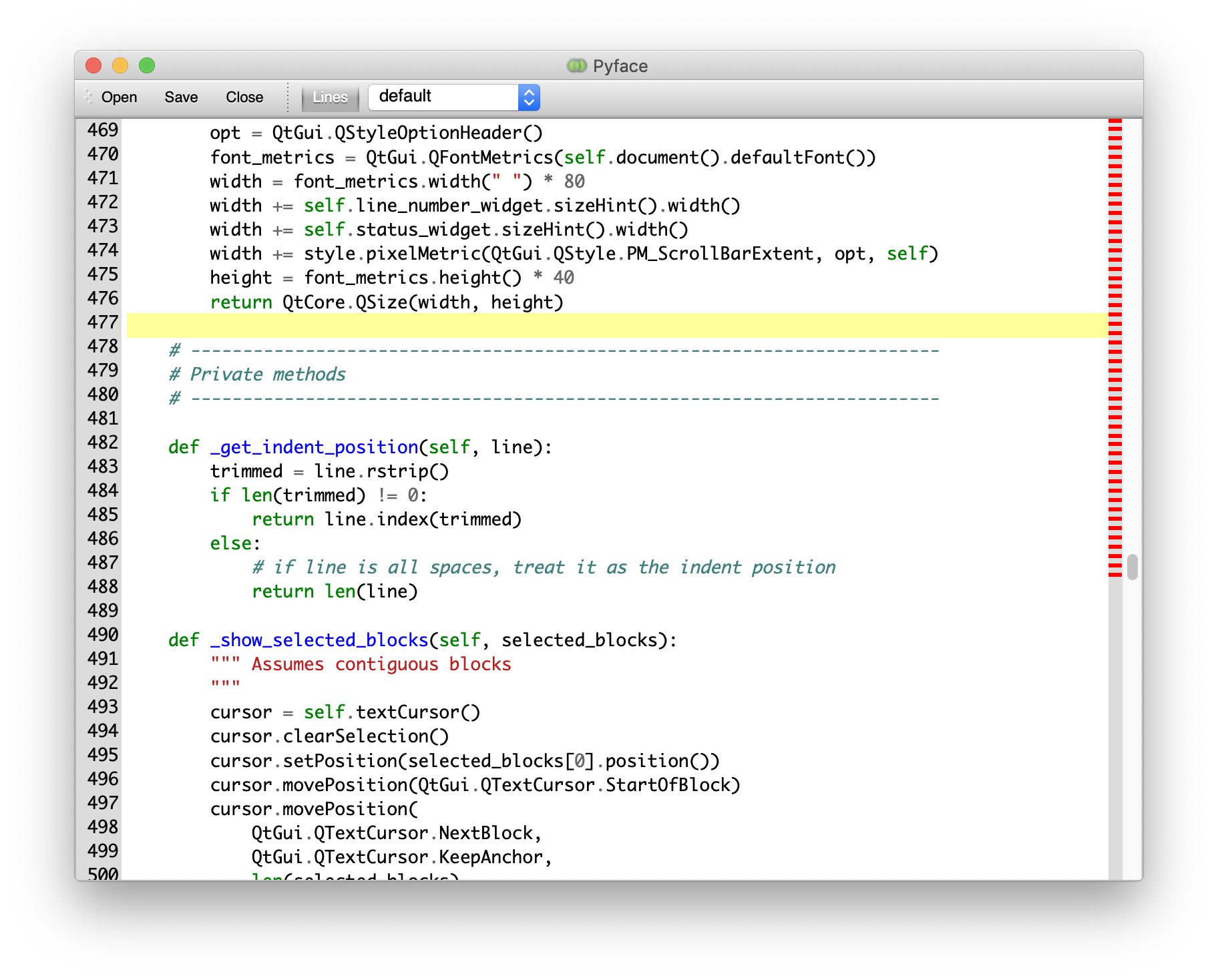 CodeWidget shows status markers in wrong size and location · Issue #505 ...