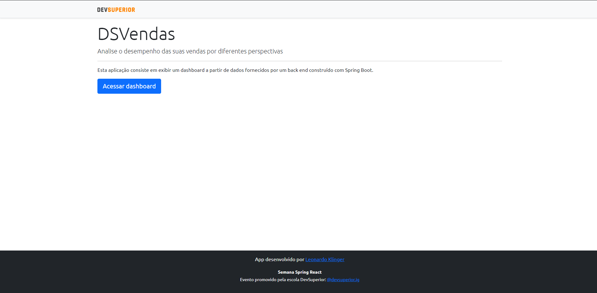 GitHub - leonardoklinger/projeto-sds3: Semana Spring React - DevSuperior
