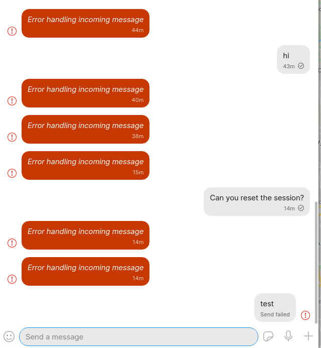 Error handling incoming message / Send Failed : Bad MAC · Issue #3898 · signalapp/Signal-Desktop ...
