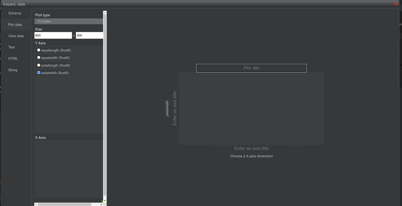 Plot Data feature is putting all columns of table into Y axis and none into X axis · Issue #950 ...
