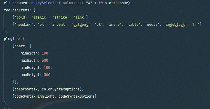 Putting options in chart plugin causes STATUS_BREAKPOINT error · Issue #2958 · nhn/tui.editor ...