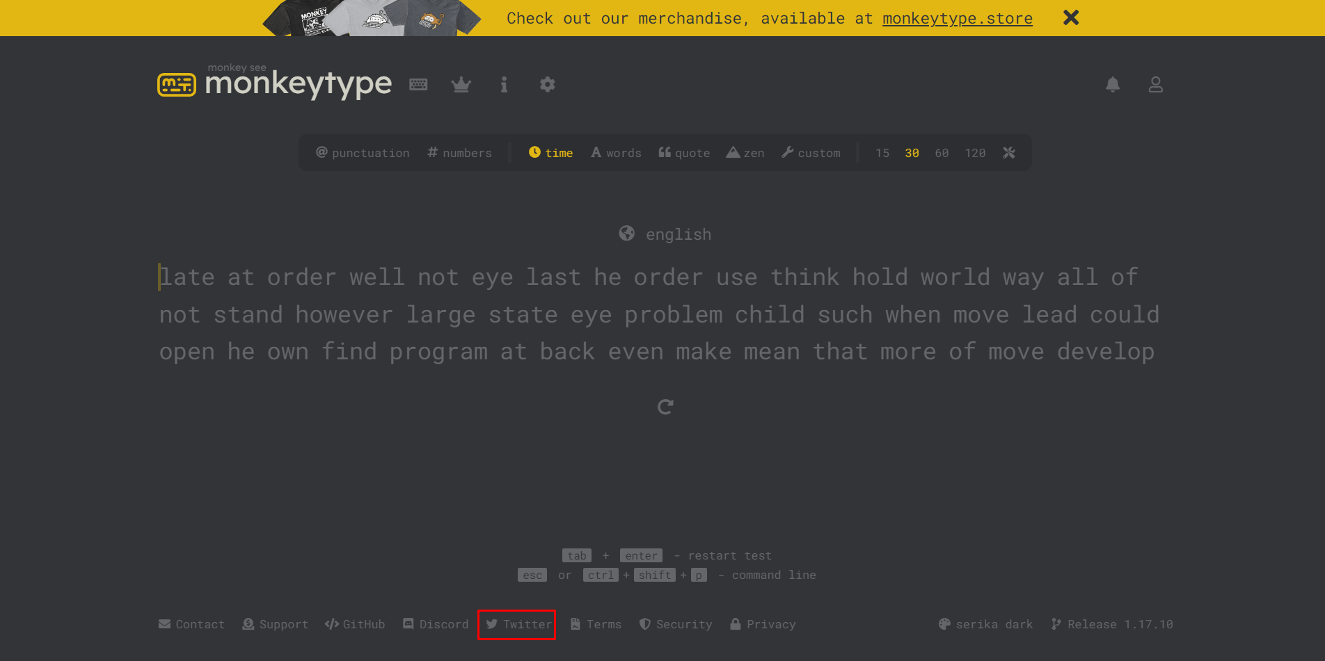 UI Issue: Twitter logo need to be updated. · Issue #4572 · monkeytypegame/monkeytype · GitHub