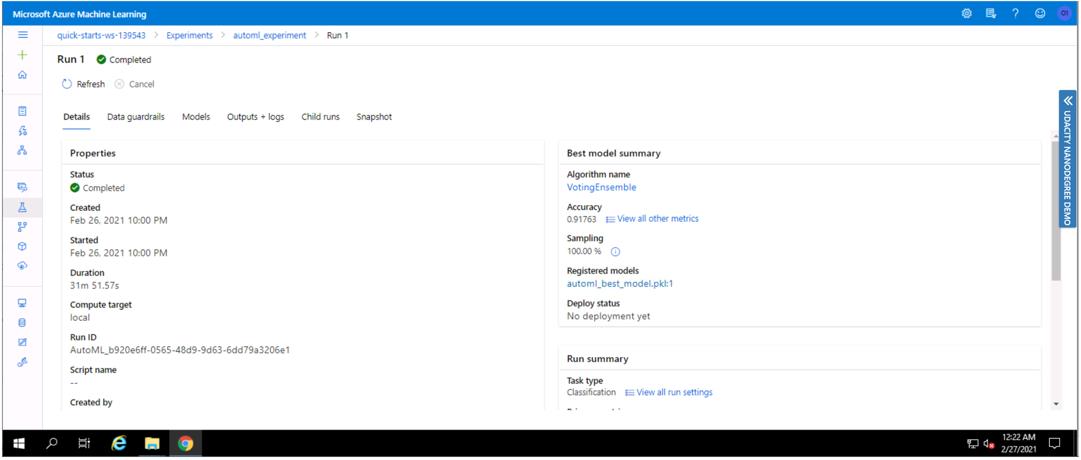 GitHub - arees88/ML_Azure_P1_Optimizing_Pipeline: Optimizing an ML pipeline using Azure's AutoML ...