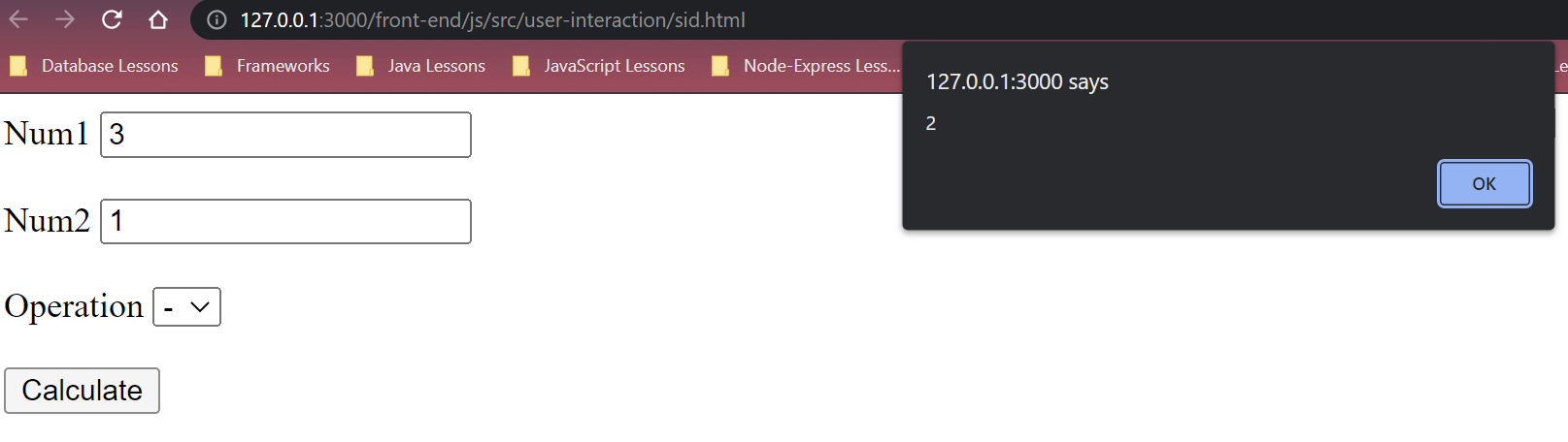 JS - HTML DOM Events & DOM Interaction - Basic Online Calculator ...