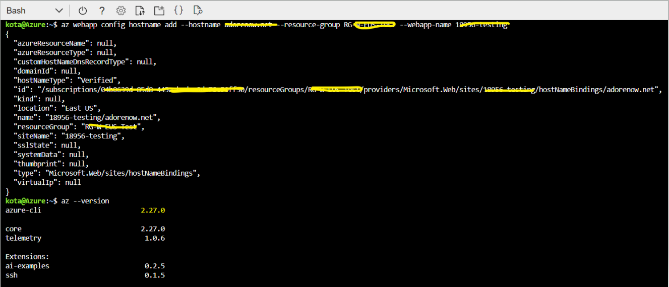 webapp:az webapp config hostname add fails · Issue #18075 · Azure/azure-cli · GitHub