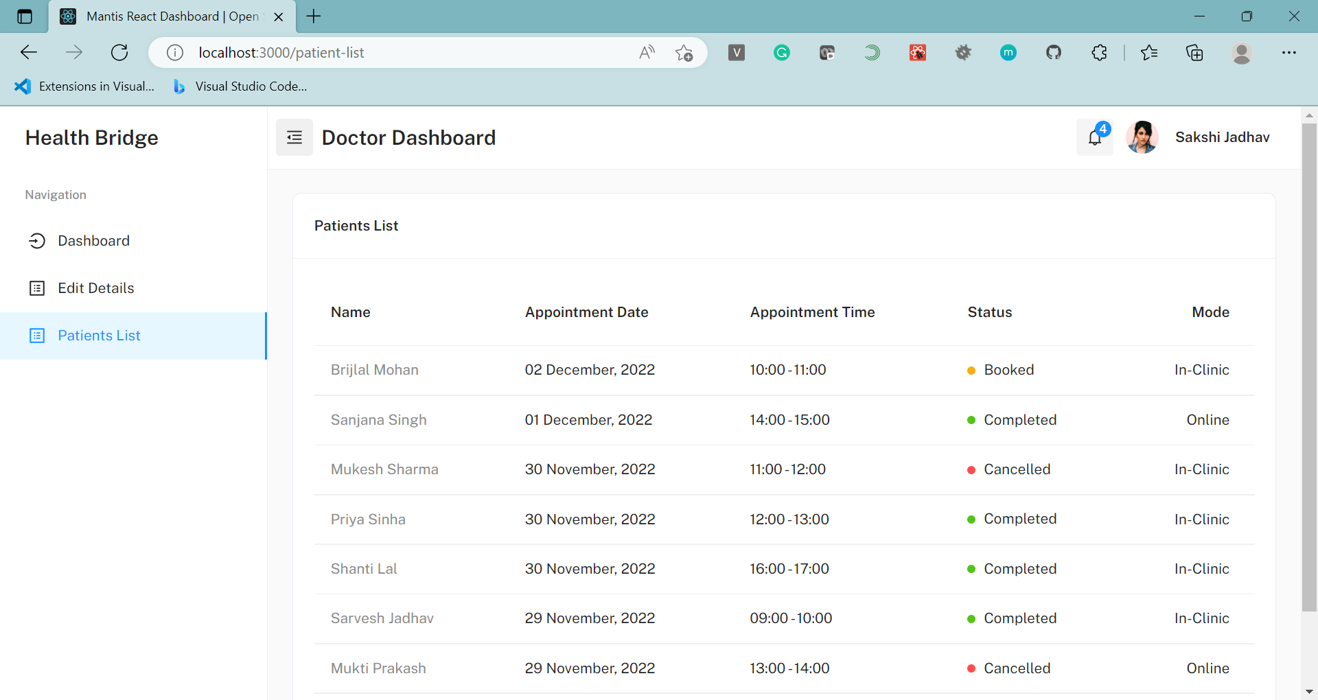 GitHub - SejalDhondkar/Doctors-Appointment-Frontend