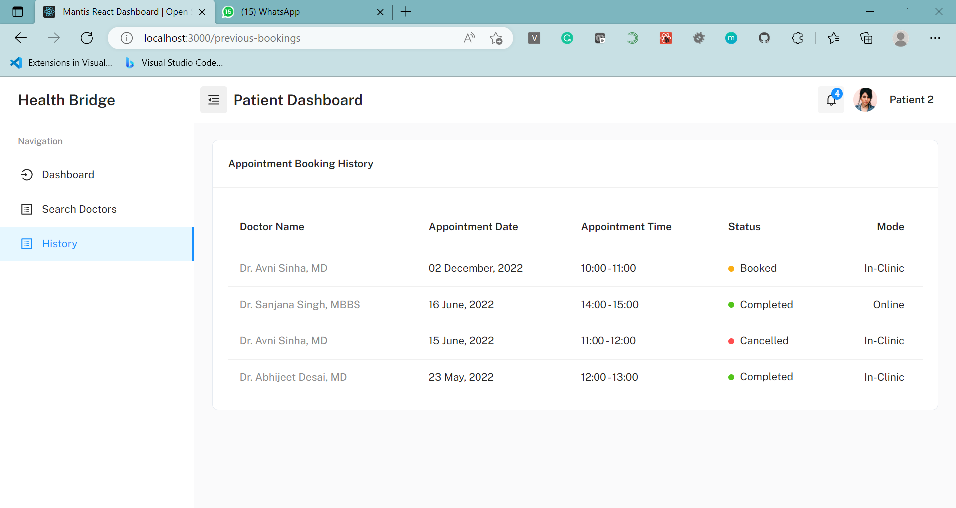 GitHub - SejalDhondkar/Doctors-Appointment-Frontend