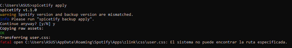 Fatal Zip Not A Valid Zip File · Issue 318 · Spicetifycli · Github