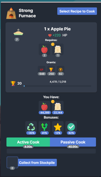 [Bug]: Cooking Apple Pie's do not appear in Inventory · Issue #1795 · MelvorIdle/melvoridle ...