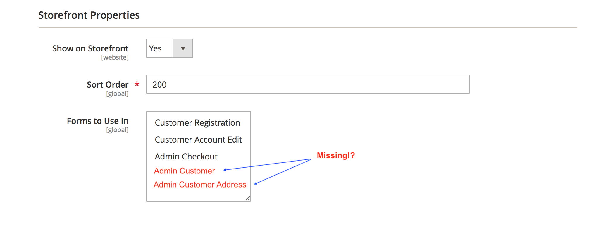 adminhtml_customer not showing in Admin Customer Attribute - Add/Edit - Forms to Use In · Issue ...