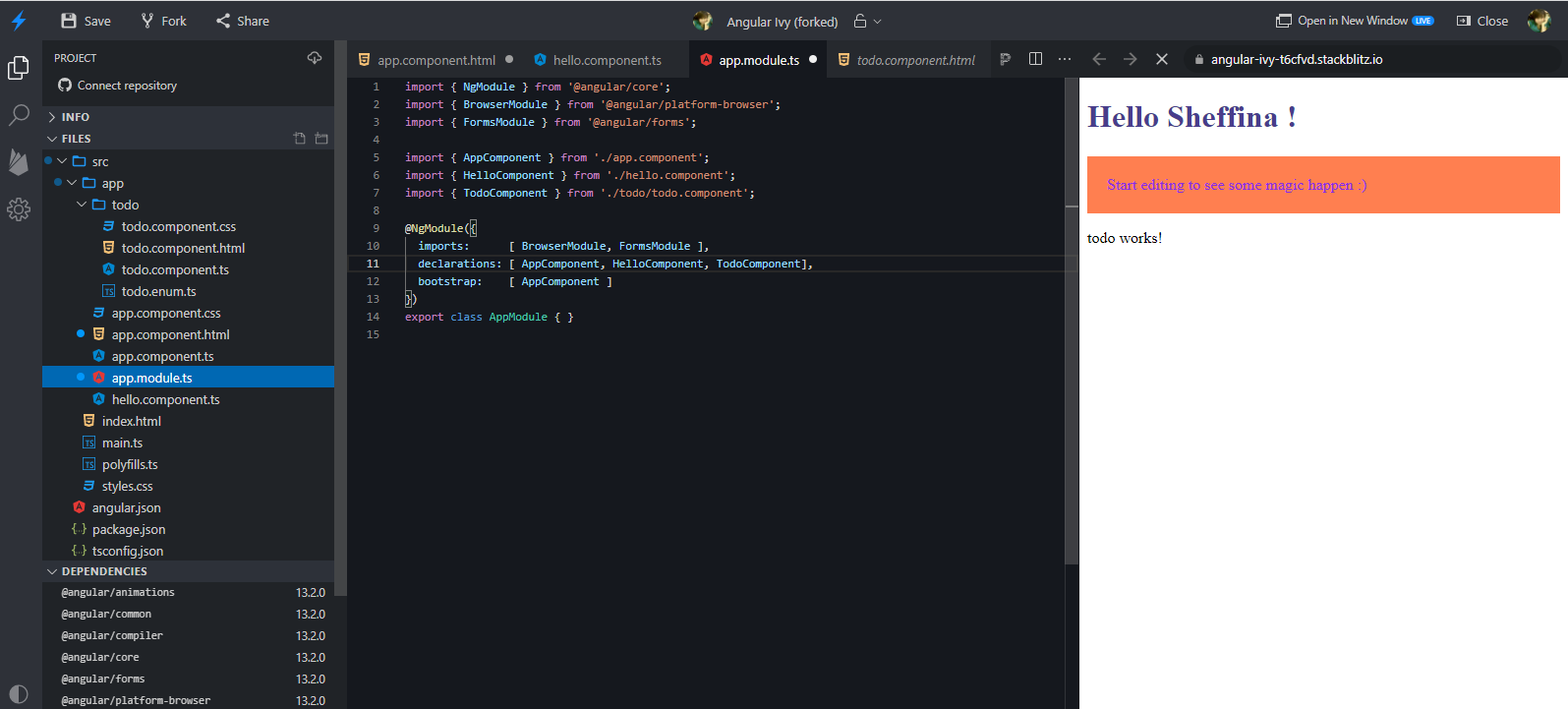 Angular Generator Not Working · Issue 1070 · Stackblitz Core · Github