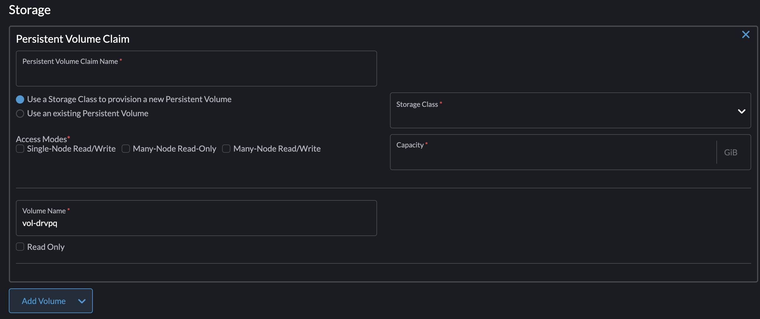 Mount point field not appearing on the workload creation form · Issue #7253 · rancher/dashboard ...