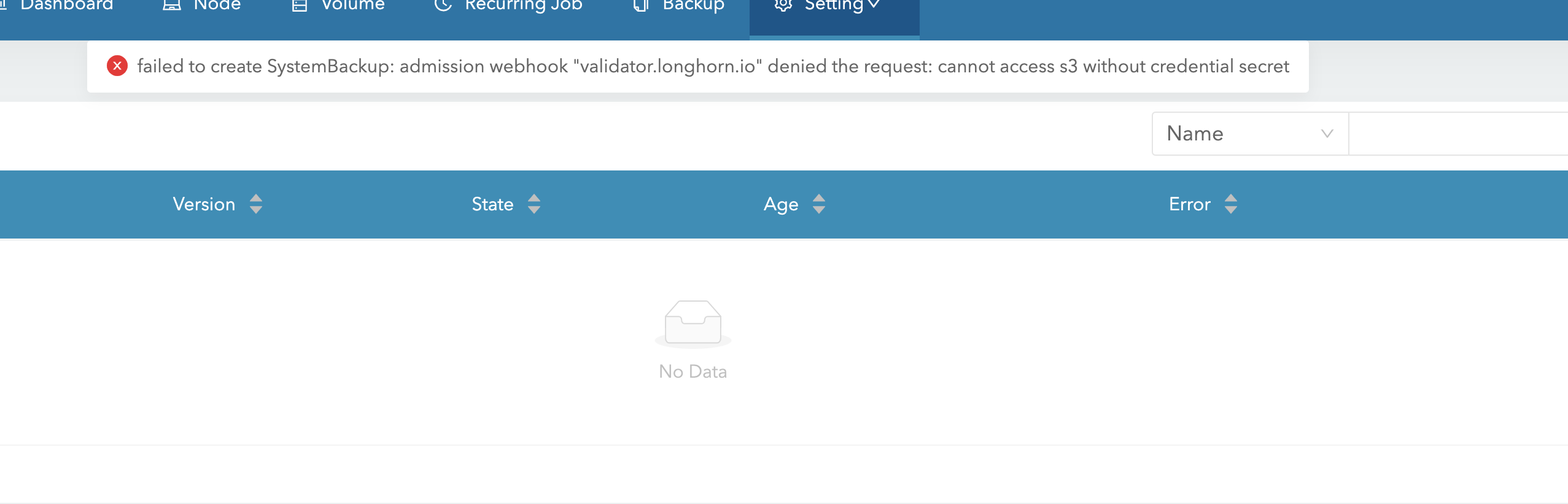 [IMPROVEMENT] UI show error when backup target is empty for system backup · Issue #5056 ...