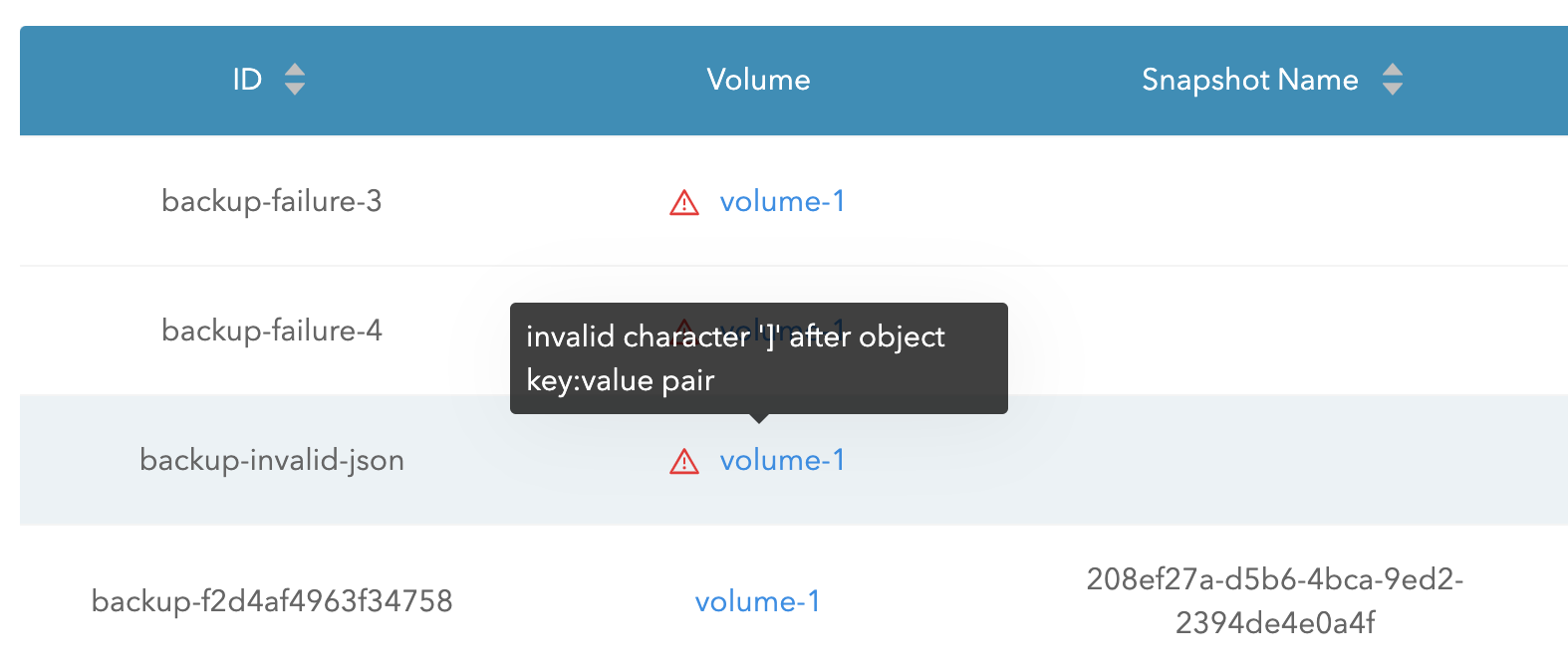 [BUG] Mapping of error messages to user friendly error messages on UI ...